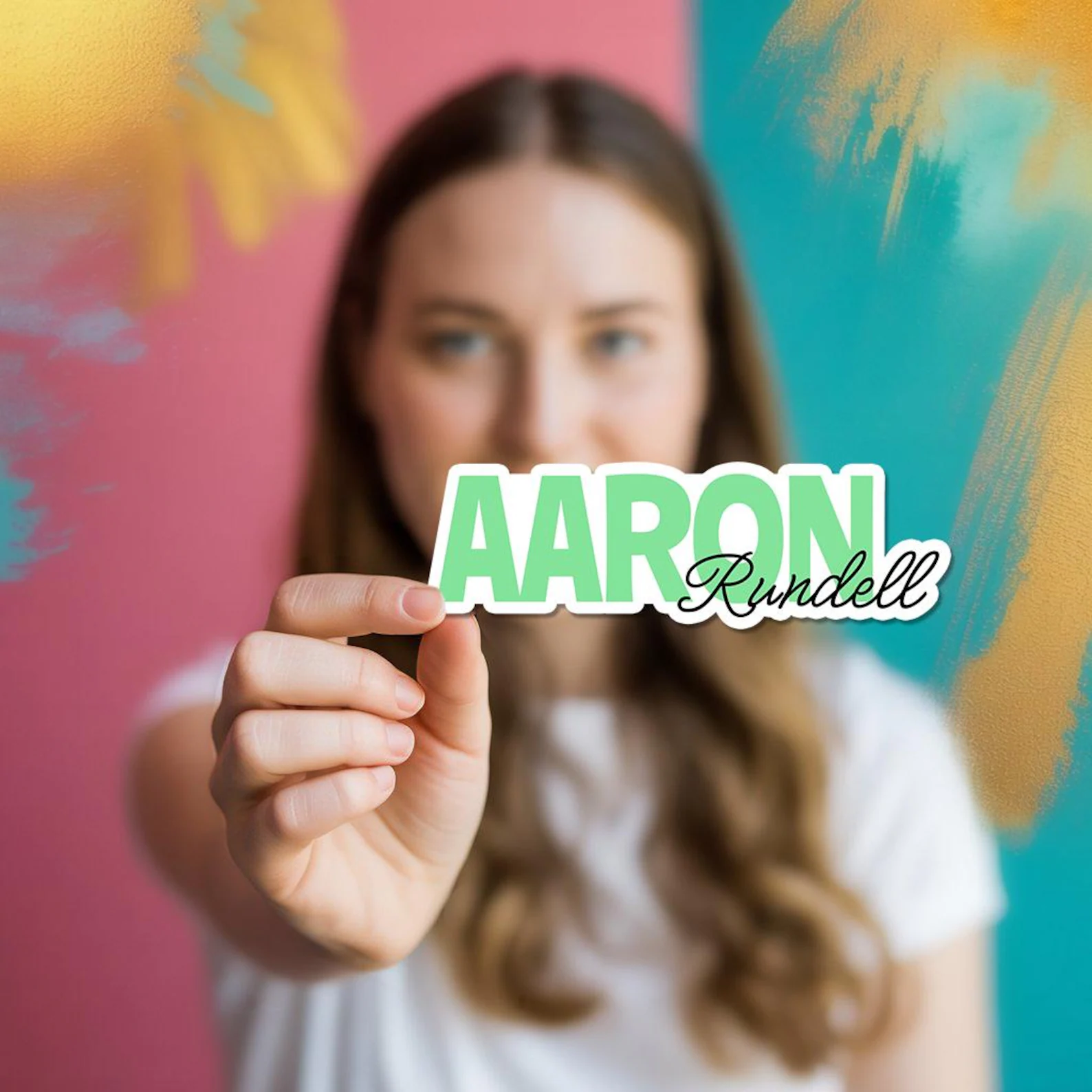 Custom Holographic Name Sticker - Solid Colours - Funky Stickables ...